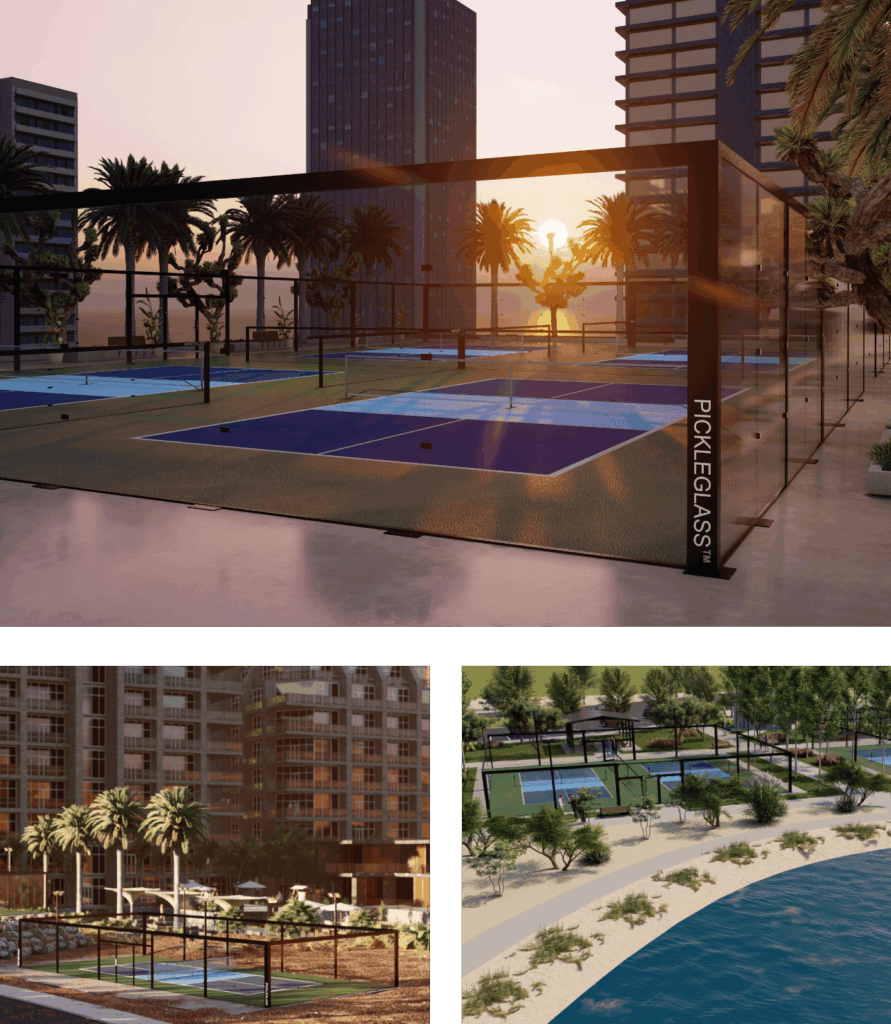 Pickleball Court Fencing & Windscreens | PICKLETILE | PICKLEGLASS