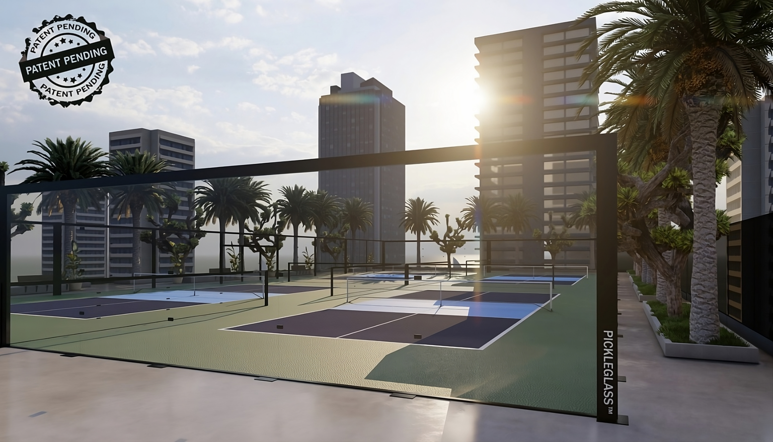 Pickleball Sound Barrier | Soundproof Glass Walls | Pickleball Courts ...