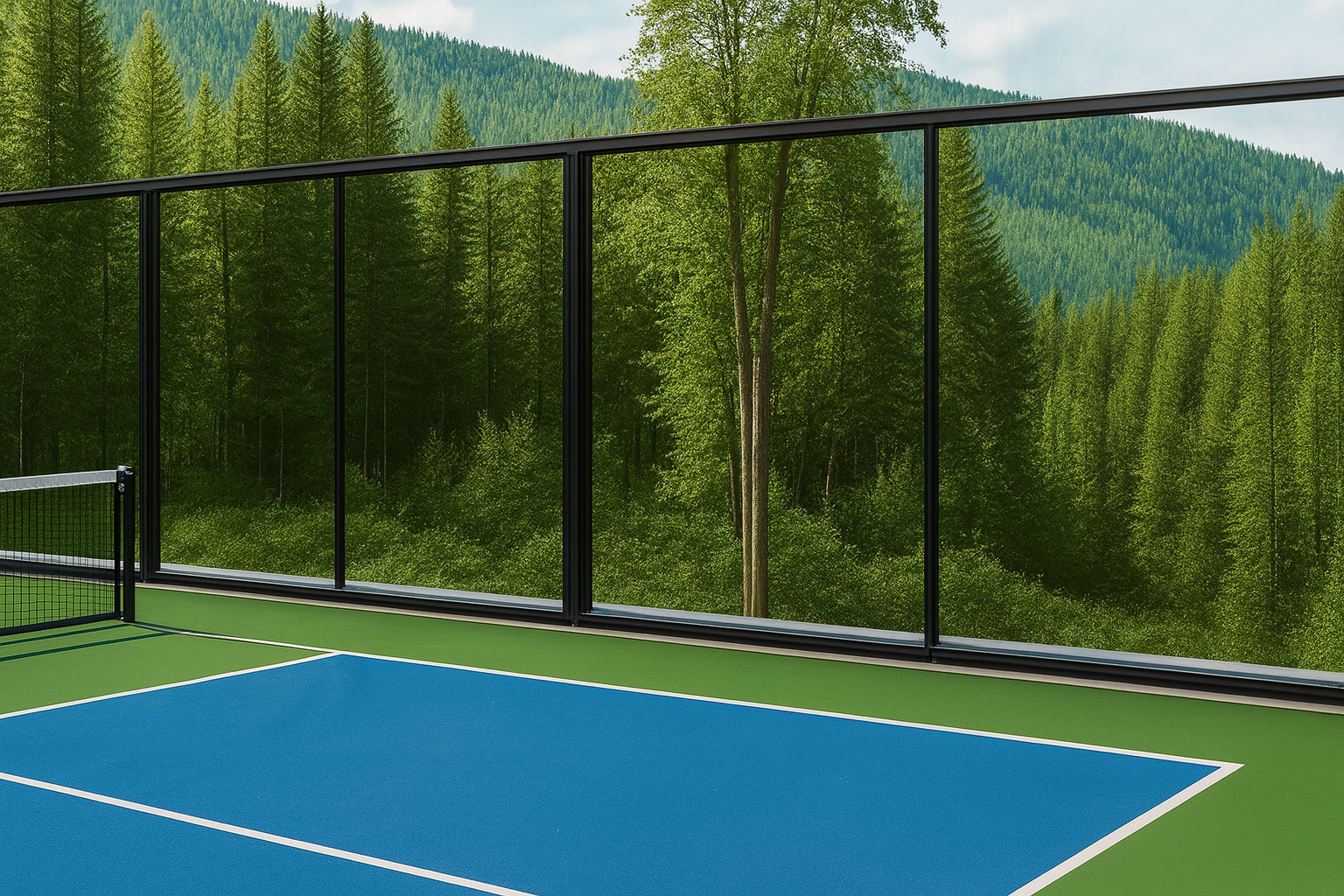 Pickleball Sound Barrier | Soundproof Glass Walls | Pickleball Courts ...