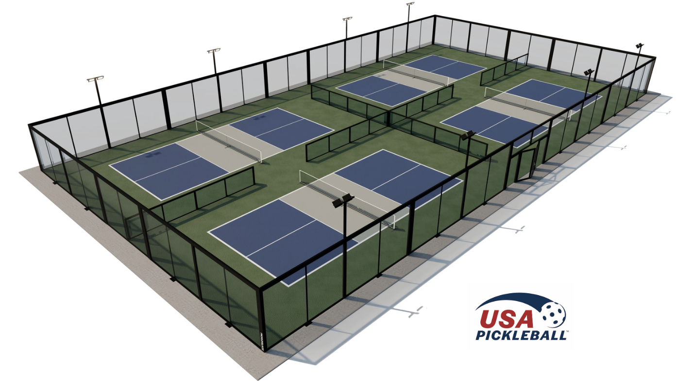 Pickleball Sound Barrier | Soundproof Glass Walls | Pickleball Courts ...