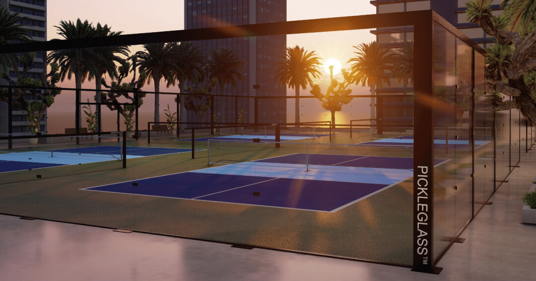 Pickleball Court Fencing & Windscreens | PICKLETILE | PICKLEGLASS